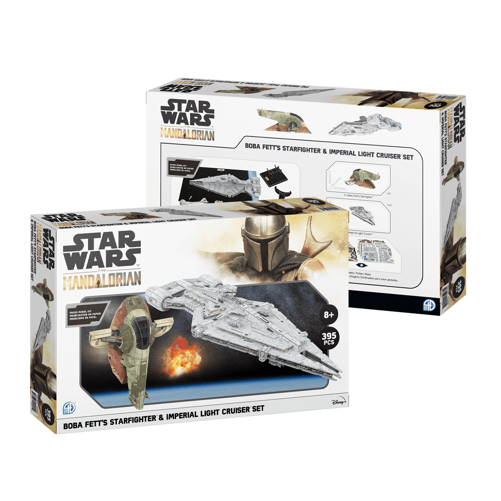 The Mandalorian Boba Fett's Starfighter & Imperial Light Cruiser Set ...